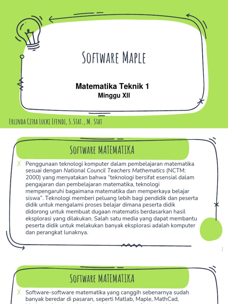 Materi MTKT M12 (Maple) | PDF