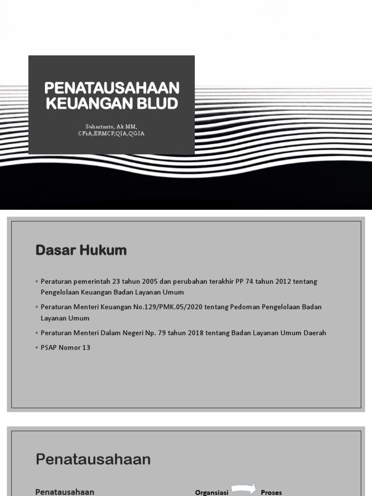 SESI 6 - Penatausahaan BLUD | PDF