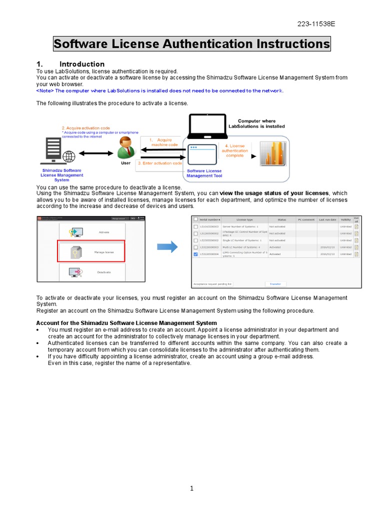 LabSolutions License Guide | PDF