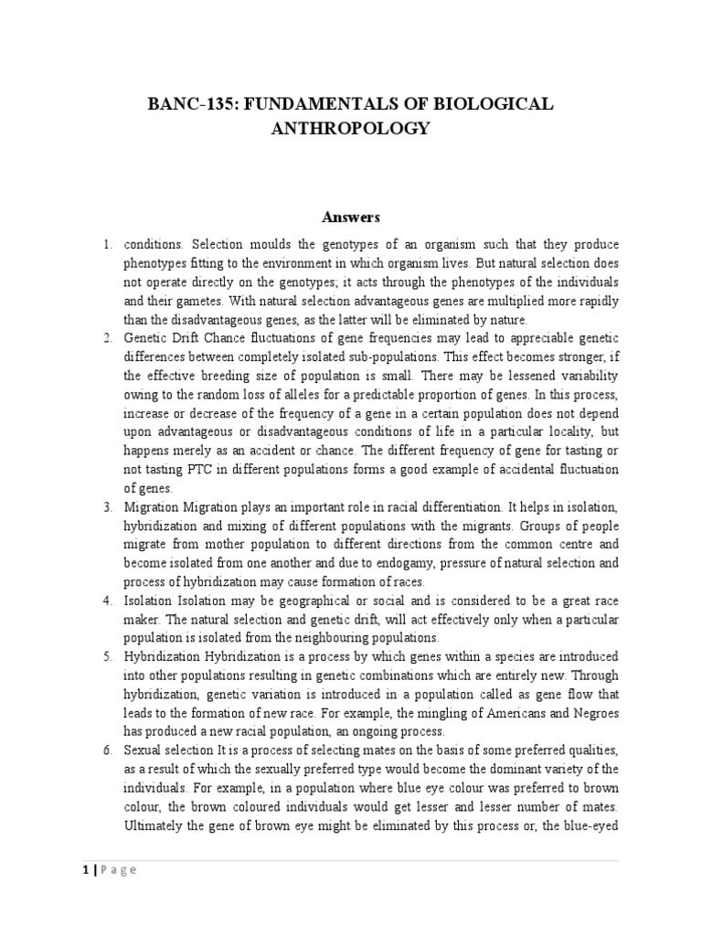 Banc 135 | PDF | Evolution | Anthropology