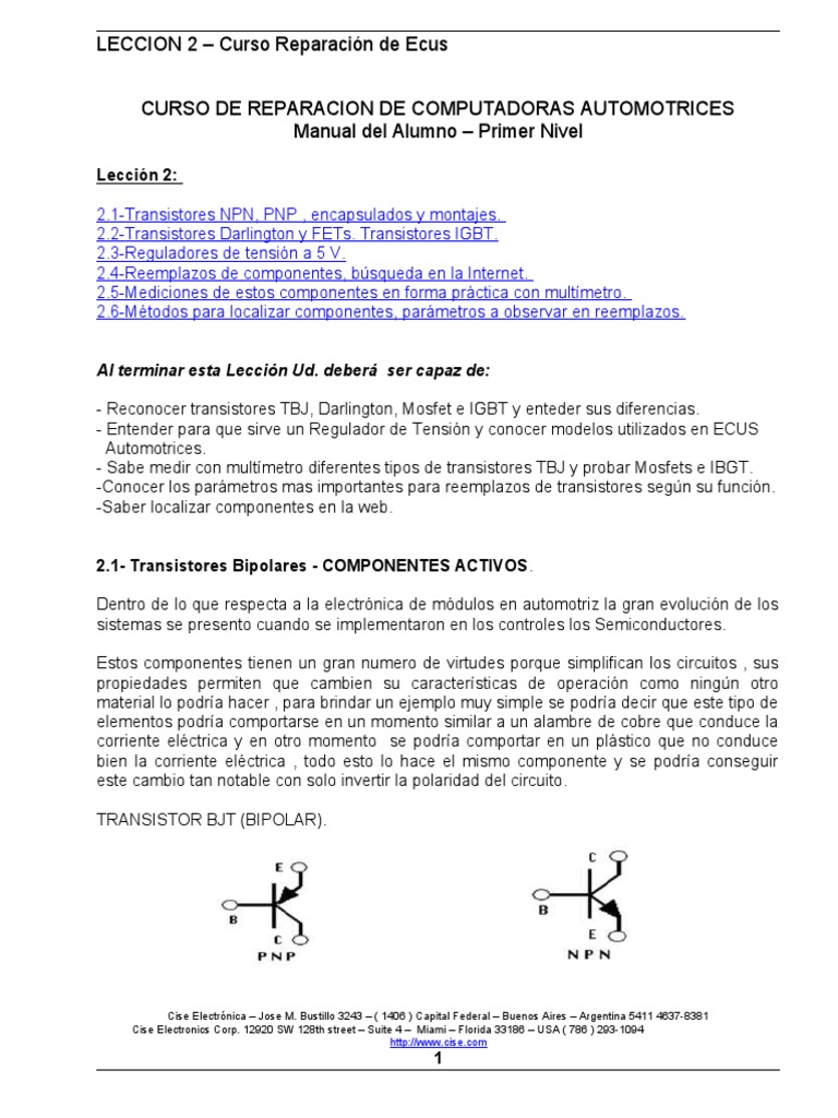 Leccion II Curso Rep. Ecus | PDF