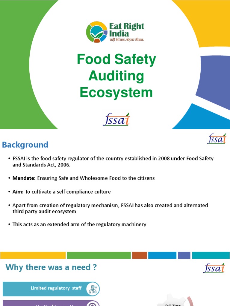 1 - FSSAI's Food Safety Auditing Ecosystem | PDF