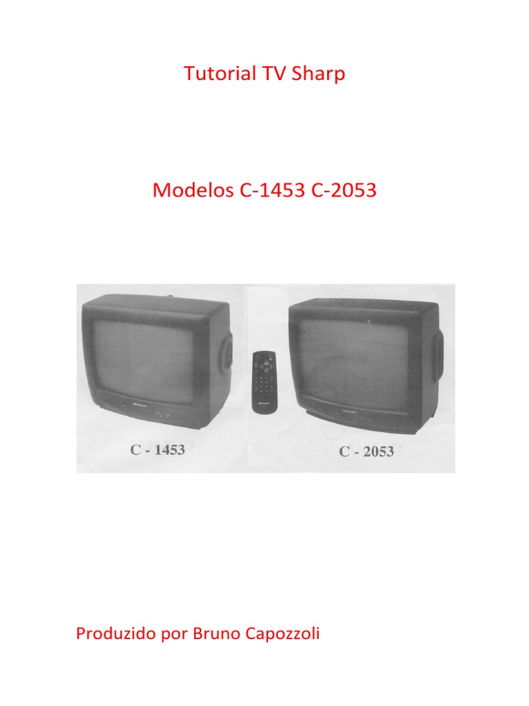 Tutorial TV Sharp C-1453&C-2053 | PDF