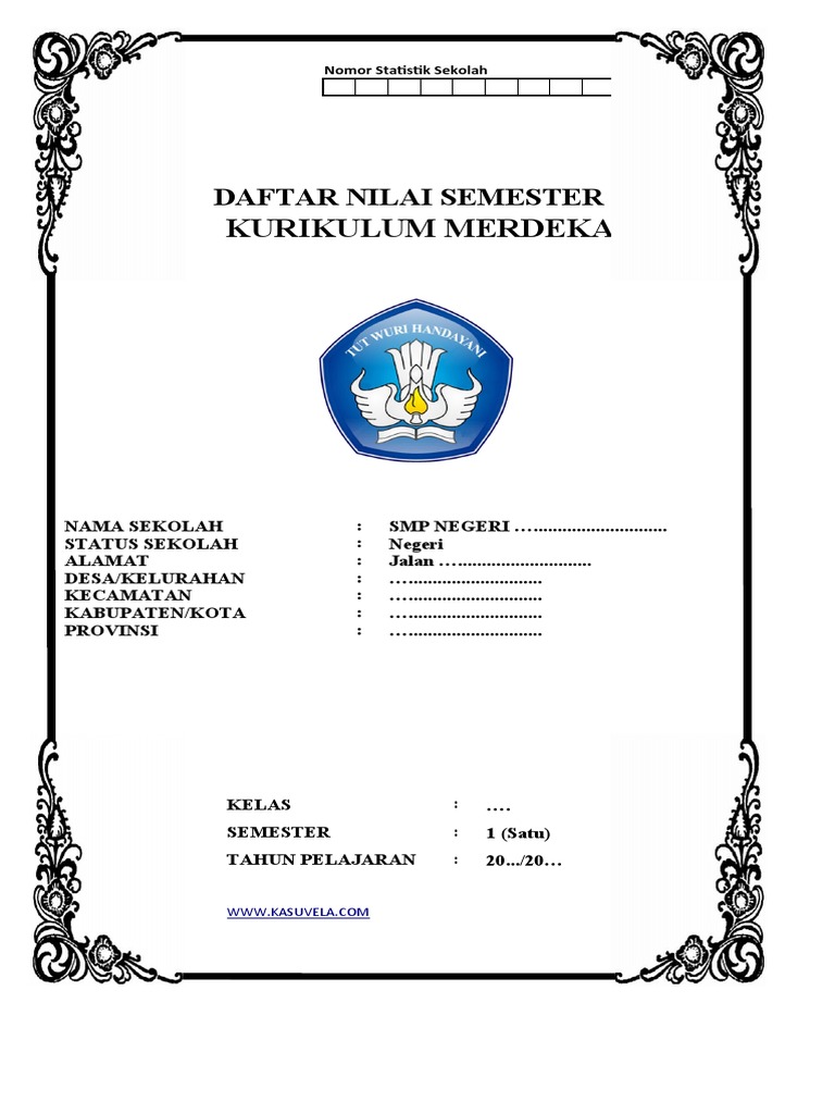 Daftar Nilai Kurikulum Merdeka (SMP) | PDF