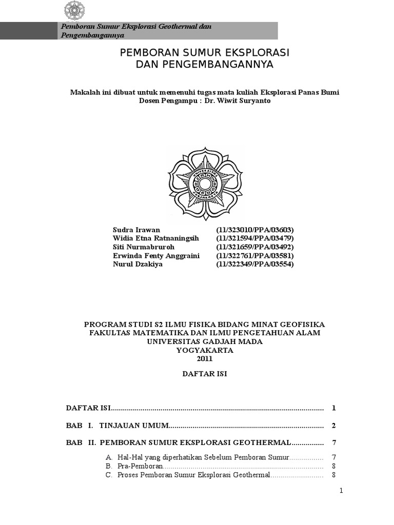 Pemboran dan Pengembangan Geothermal | PDF | Teknologi & Rekayasa