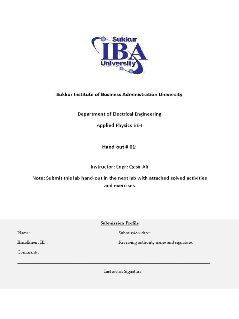 Introduction To Lab Equipment Pdf Power Supply Voltage