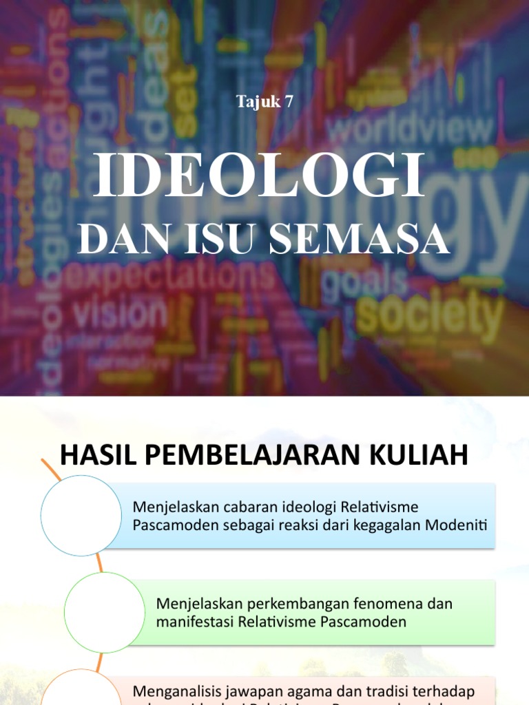 Tajuk 7 Ideologi | PDF | Filsafat | Sains & Matematika