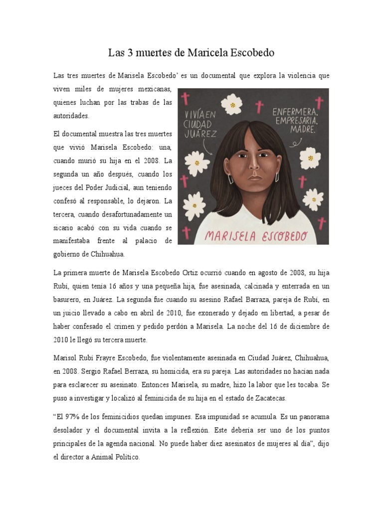 Las 3 Muertes de Maricela Escobedo | Descargar gratis PDF | Justicia ...