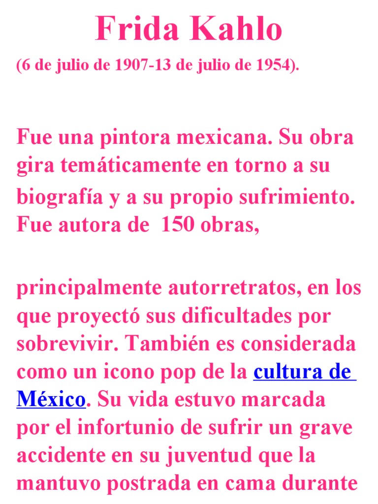 Frida Kahlo Biografia | PDF