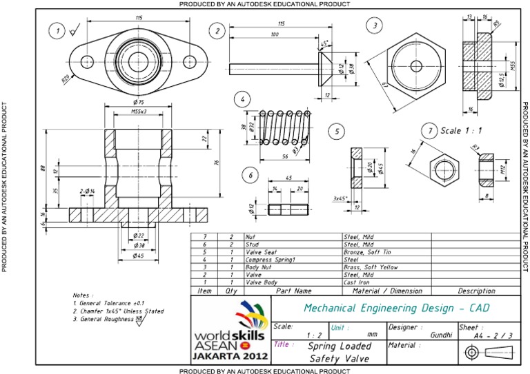 Spring Loaded Safety Valve | PDF