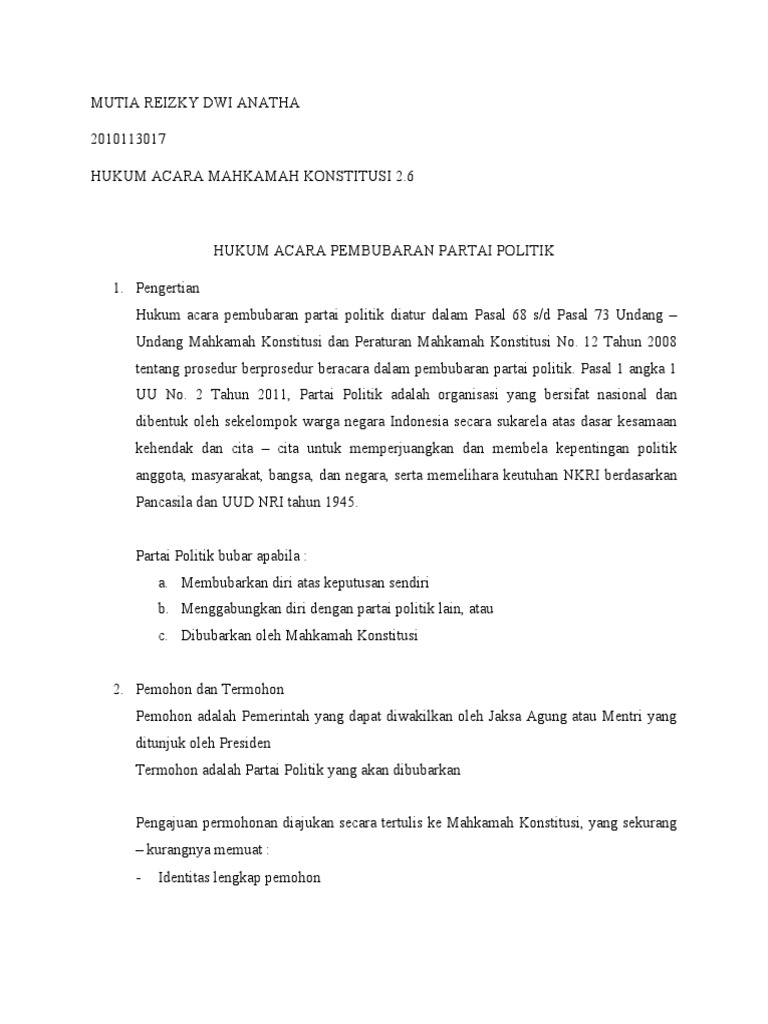 Hukum Acara Mahkamah Konstitusi Pdf 