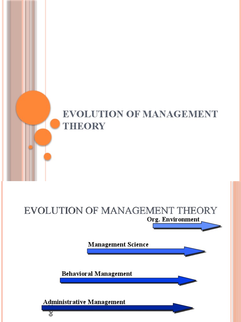 Evolution of Management Theory | PDF | System | Business