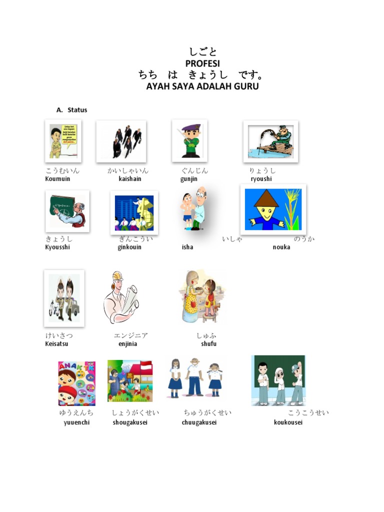 Penjelasan Materi Shigoto | PDF