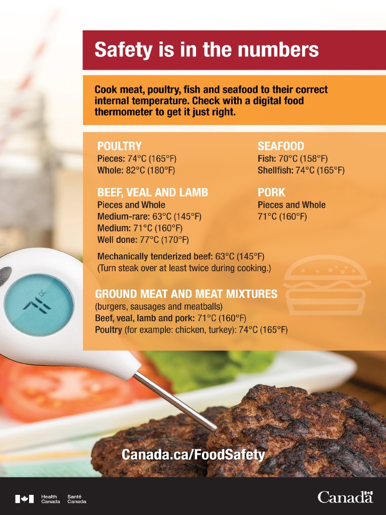 Infographic Safe Internal Temperatures en | PDF