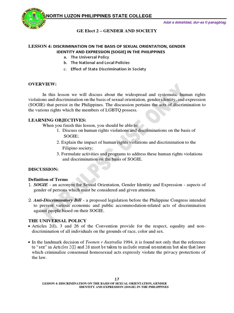 GE Elect 2 Lesson 4 | PDF