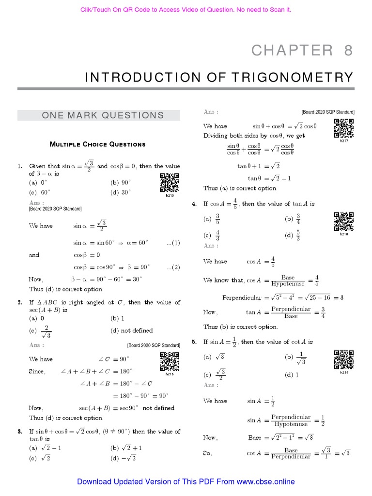 Trigonometric Identities | PDF