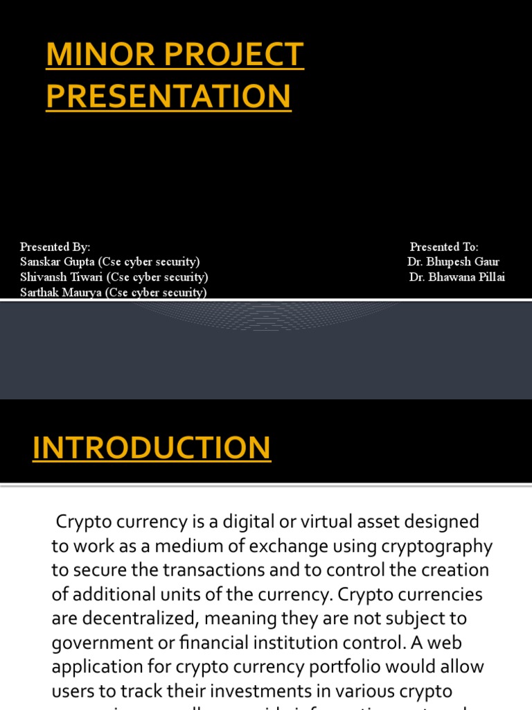 Minor Project Presentation | PDF | Databases | Computing