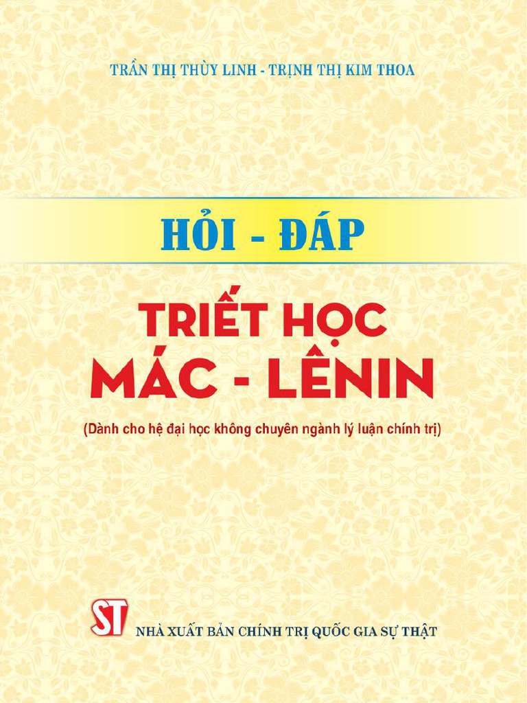 Hoi Dap Triet Hoc Mac Lenin Danh Cho He Dai Hoc Khong Chuyen Nganh Ly Luan Chinh Tri | PDF