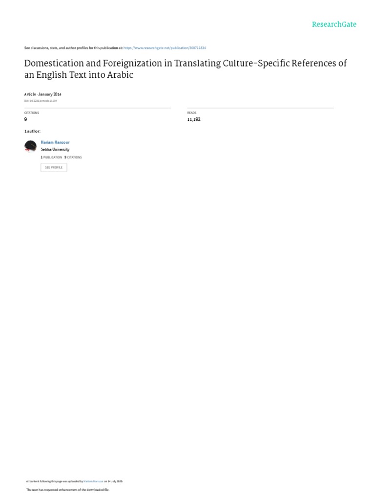 Domestication and Foreignization in Tran | PDF