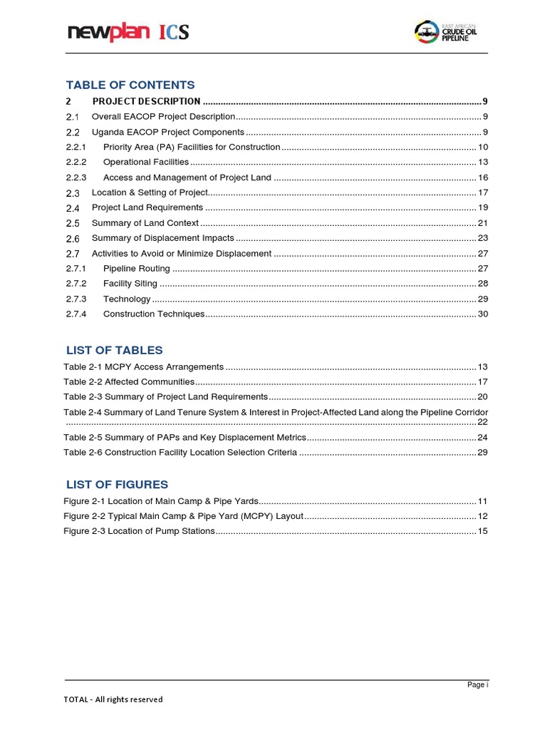 Eacop Uganda Rap Chapter 2 Project Description | PDF | High Voltage | Pipeline Transport