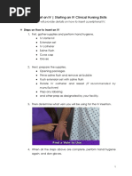 IV Injection Procedure Guide | PDF | Intravenous Therapy | Syringe