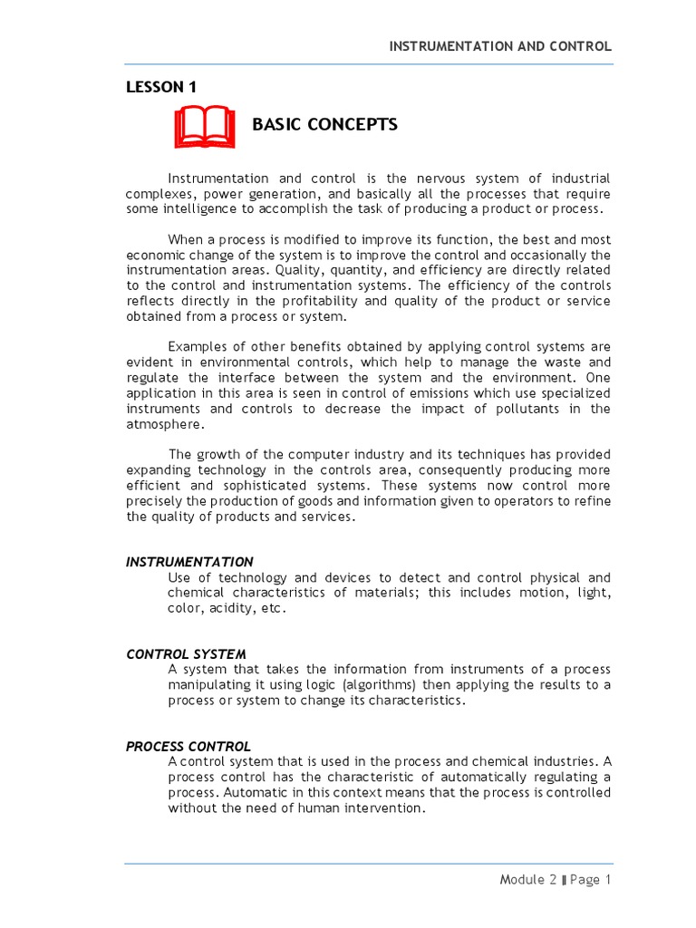 EEPC 119 Module 2 | Download Free PDF | Control Theory | Instrumentation