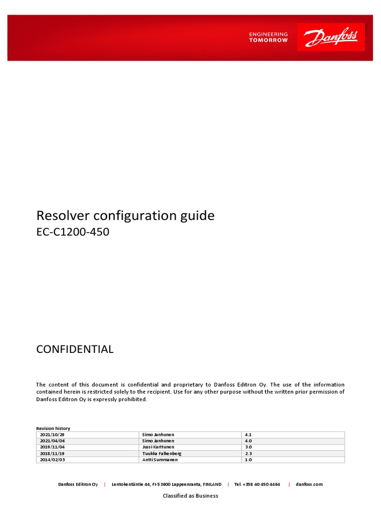 EC-C Resolver Configuration 11.1 | PDF | Electric Motor | Manufactured ...