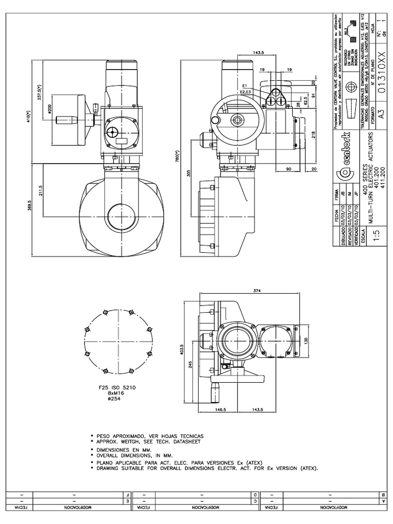 Centork 401.200 Technical Drawings English | PDF