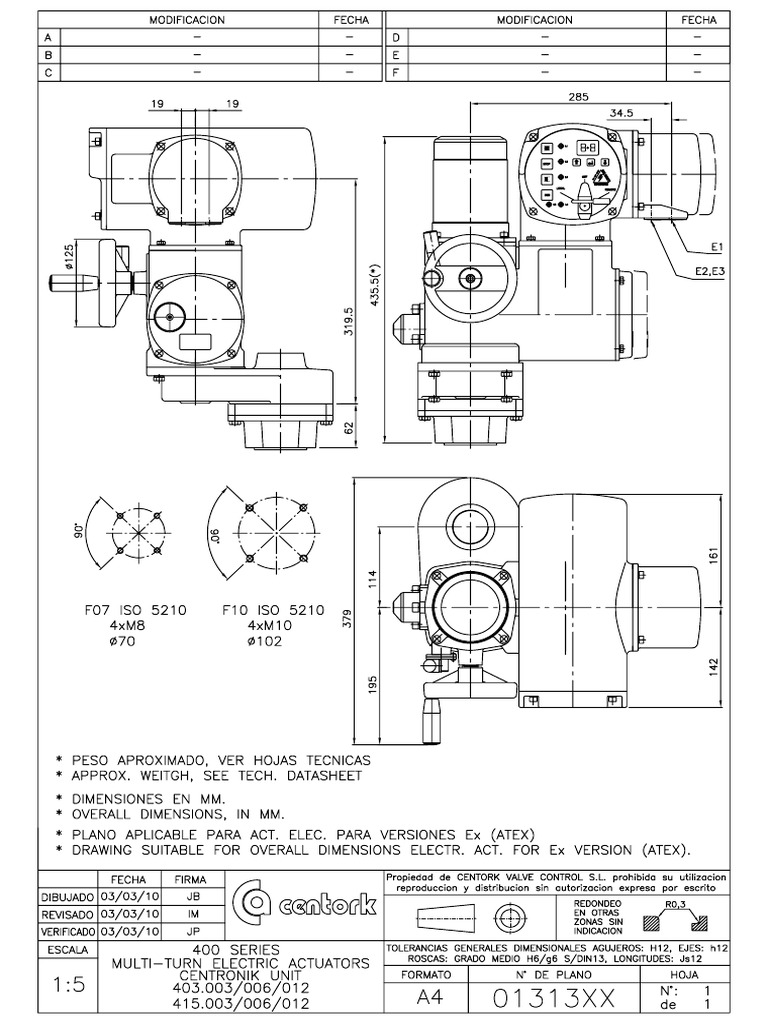 Centork 401.025 401.050 - Technical Drawings-English | PDF