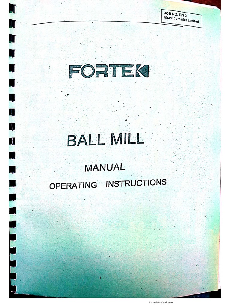 Ball Mills Notes | PDF