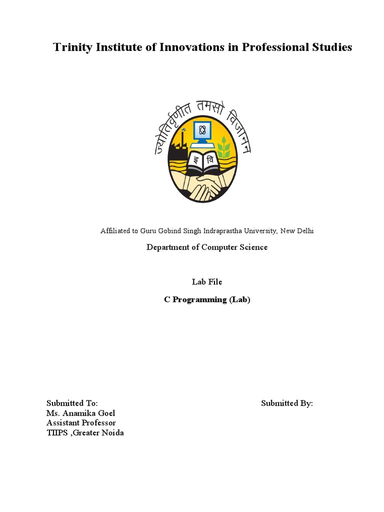 C Practical Lab File Pdf Pointer Computer Programming