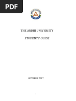 AASTU Students Handbook | PDF | Engineering | University And College Admission