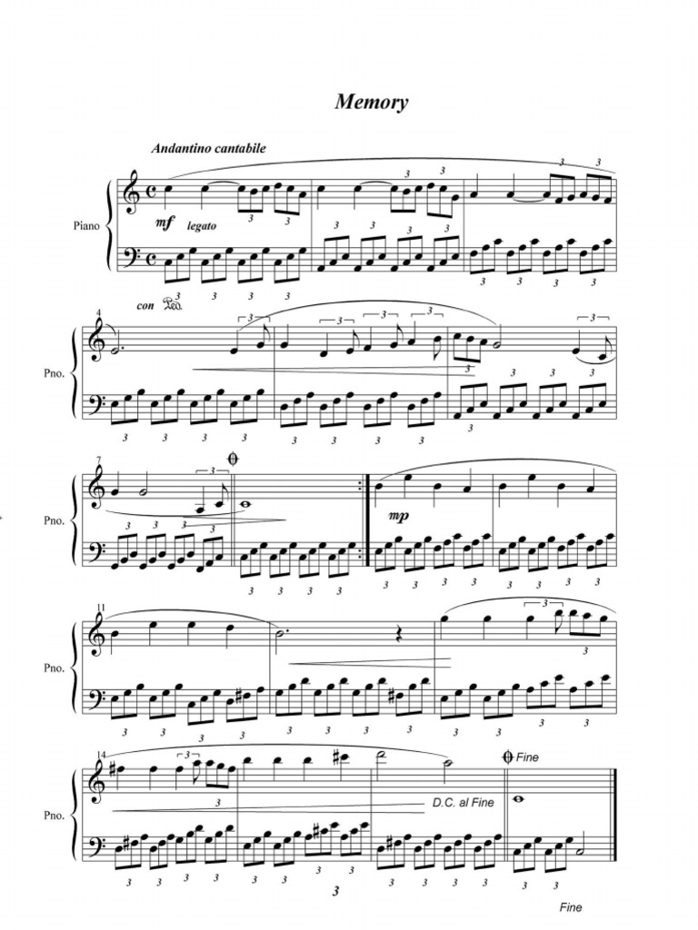 Webber Memory Piano | PDF