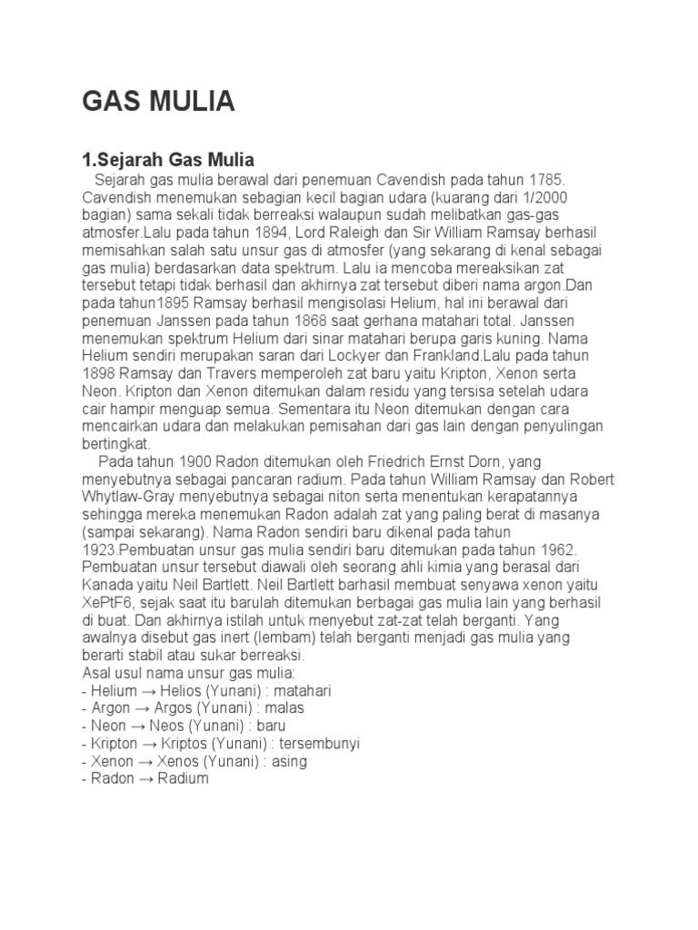 Gas Mulia | PDF