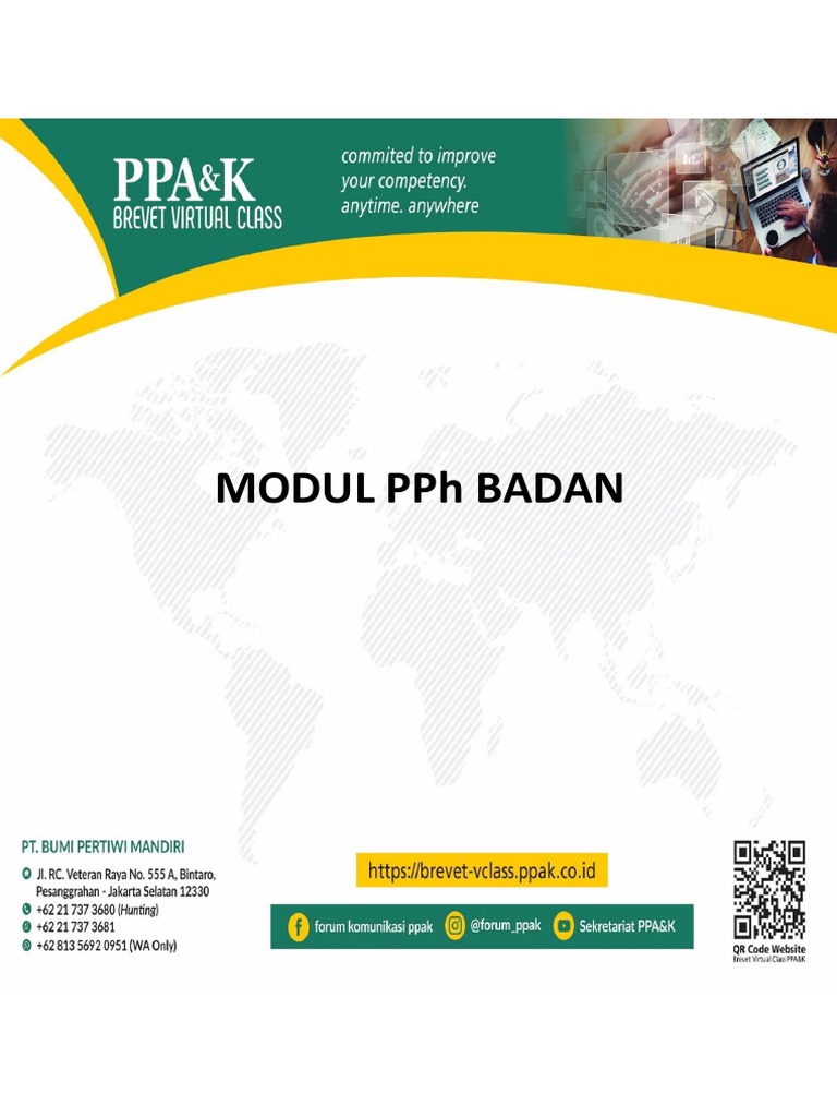 MODUL PPH Badan - PPAK (Juli 2022) 1 | PDF