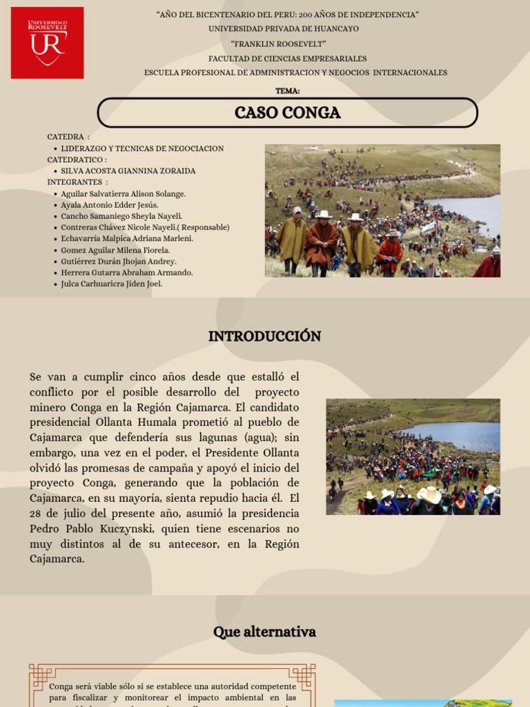 Caso Conga - Perú | PDF | Minería | Calidad (comercial)