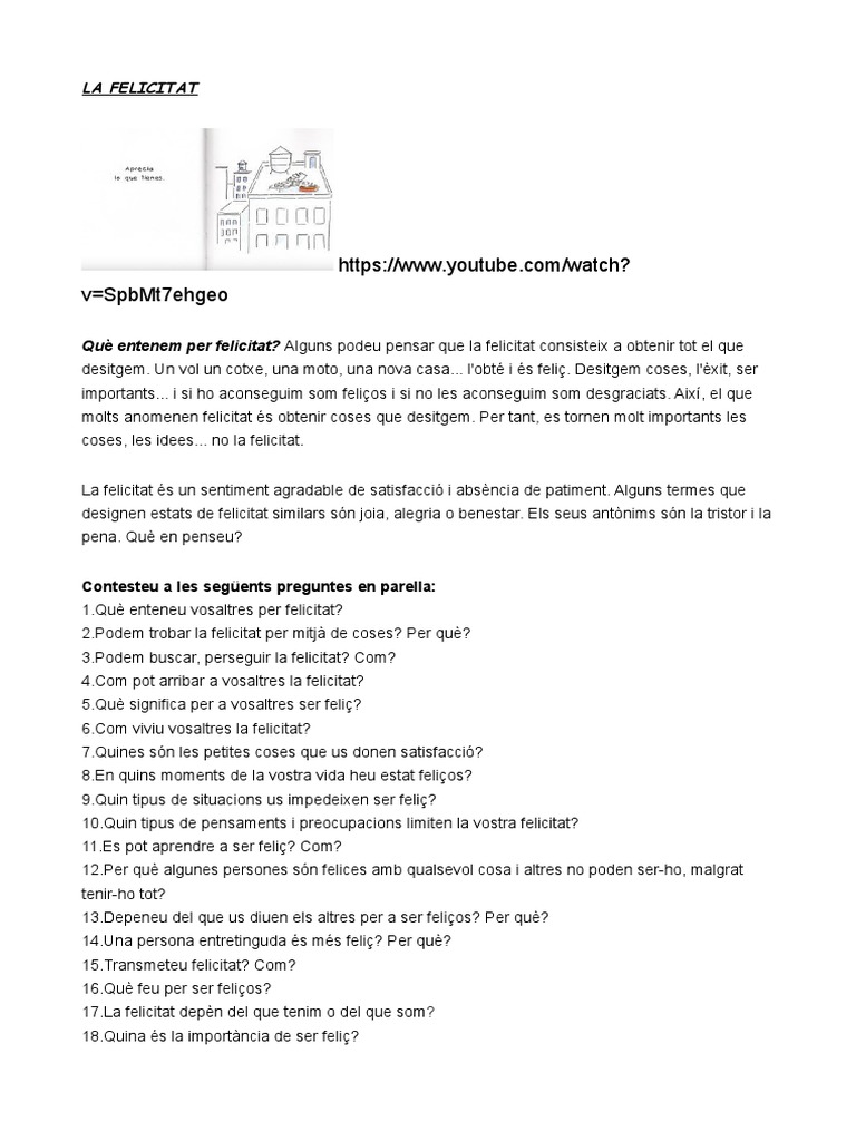 La Felicitat | PDF