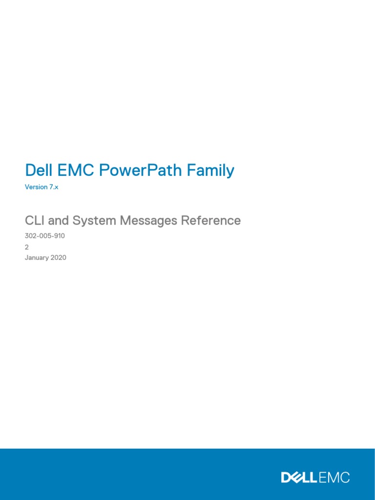 Dell EMC PowerPath Family | PDF | Computer File | Command Line Interface