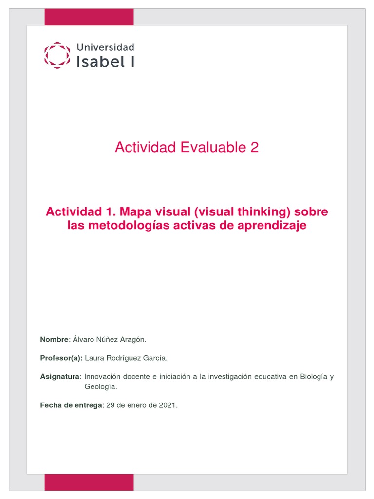 Mapa Visual Metodologías Activas de Aprendizaje | PDF | Ciencia cognitiva | Aprendizaje