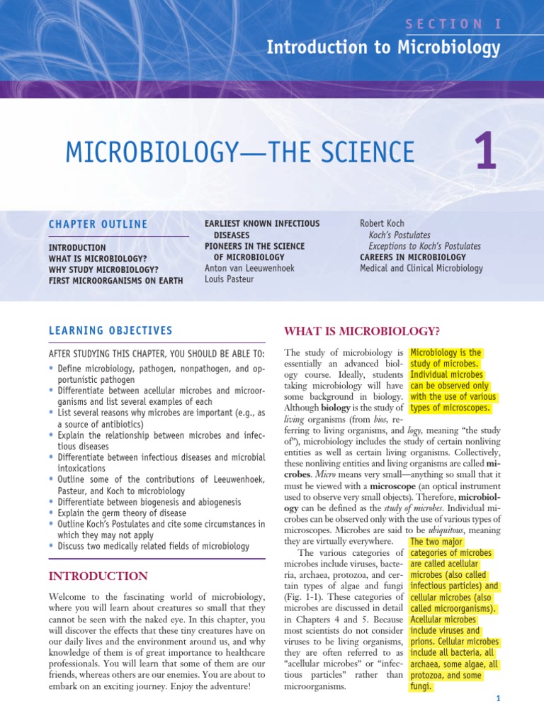 Micro Para Lesson 1 Pdf Microbiology Microorganism