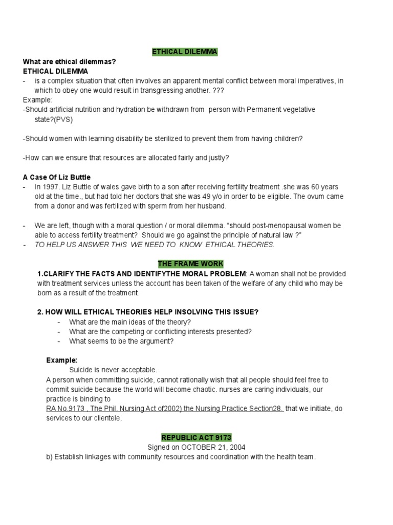 Navigating Complex Ethical Situations: An Analysis of Ethical Dilemmas ...