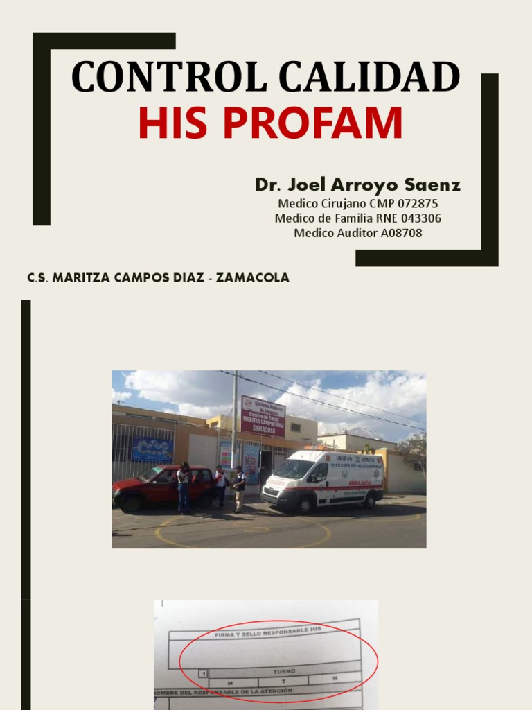 Control Calidad His Profam | PDF | Enfermedades y trastornos | Cuidado ...