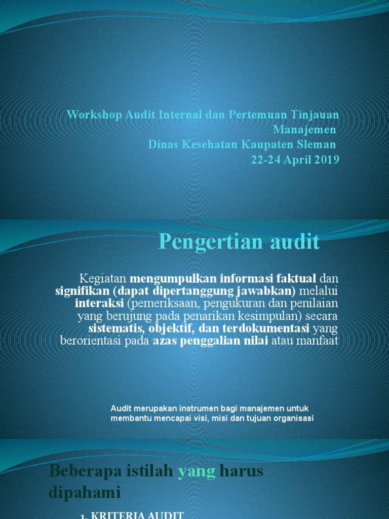 Audit Internal Ppt Pusk Pdf