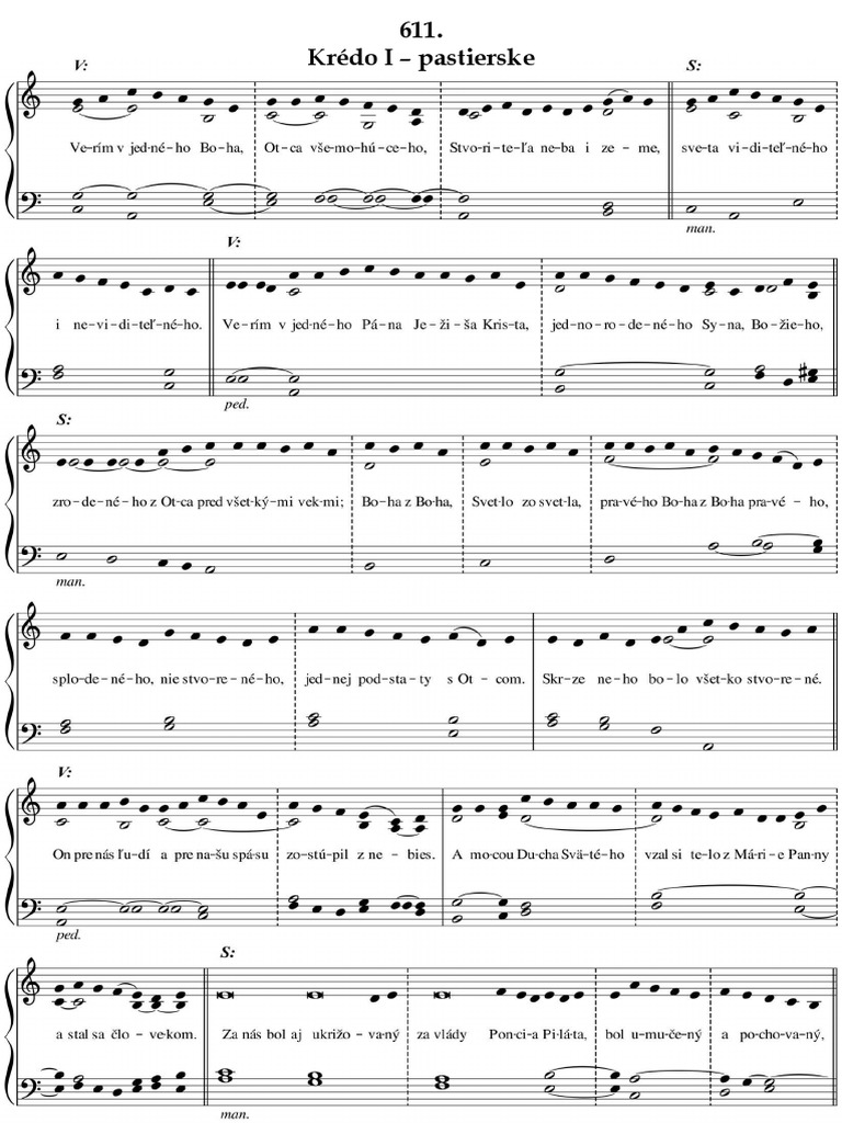 611 Kredo I Pastierske | PDF