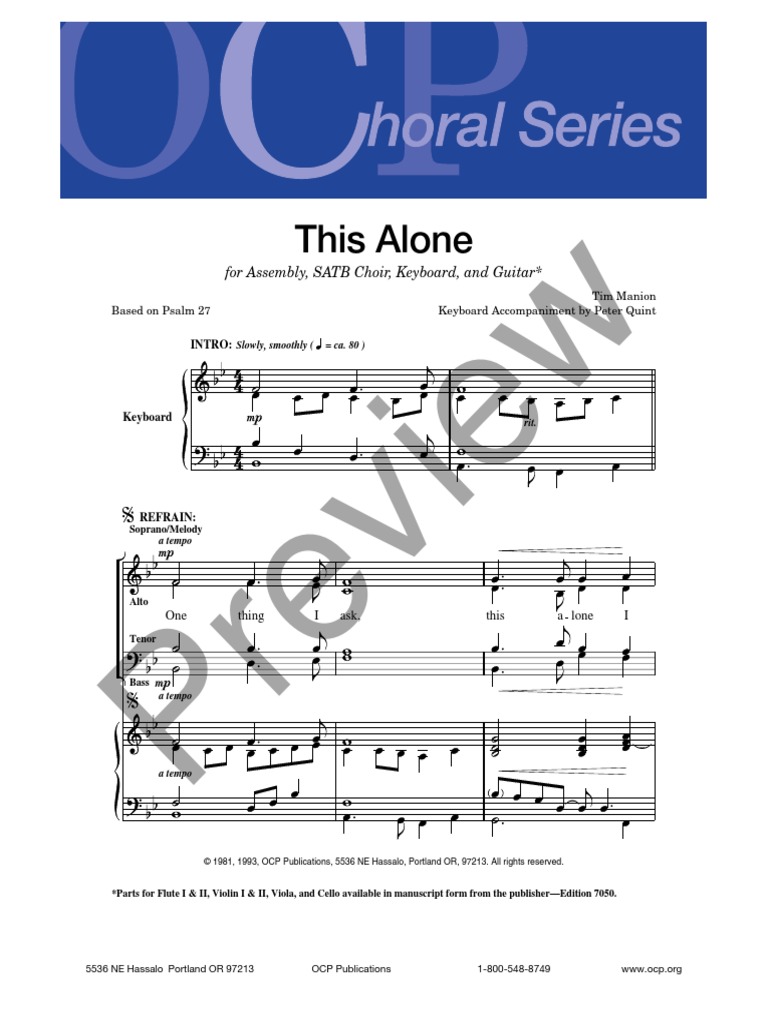 This Alone Tim Manion | PDF