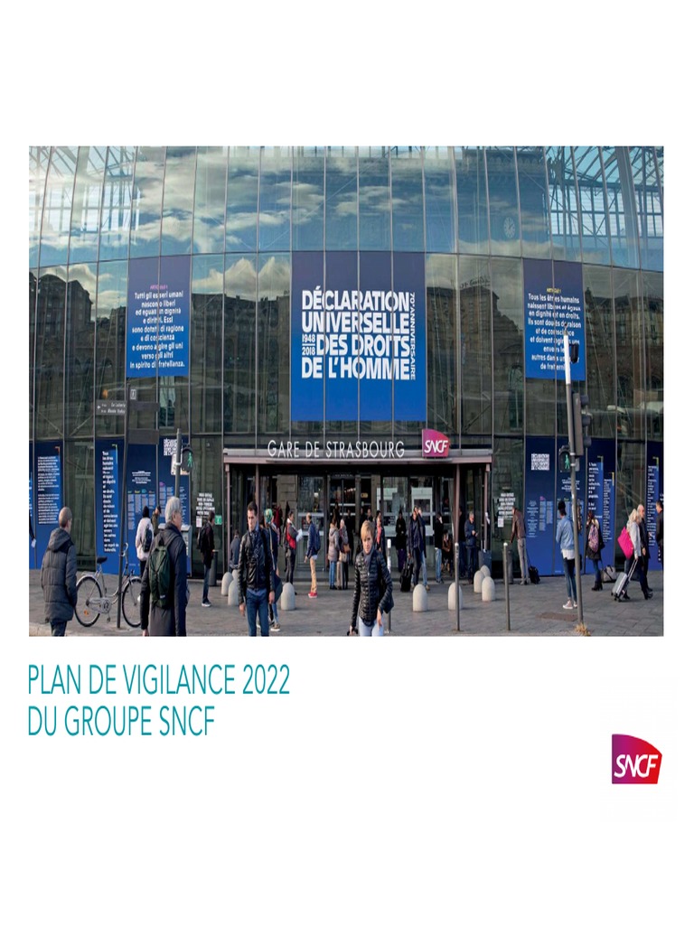 PLAN DE VIGILANCE 2022 Groupe SNCF | PDF | Risque | Responsabilité ...