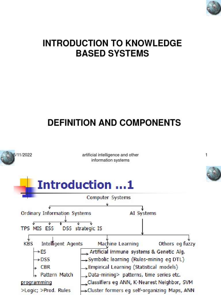 1 KBS Introduction | PDF | Artificial Intelligence | Intelligence (AI) & Semantics
