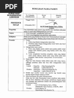 Penulisan Nama Pasien RS | PDF