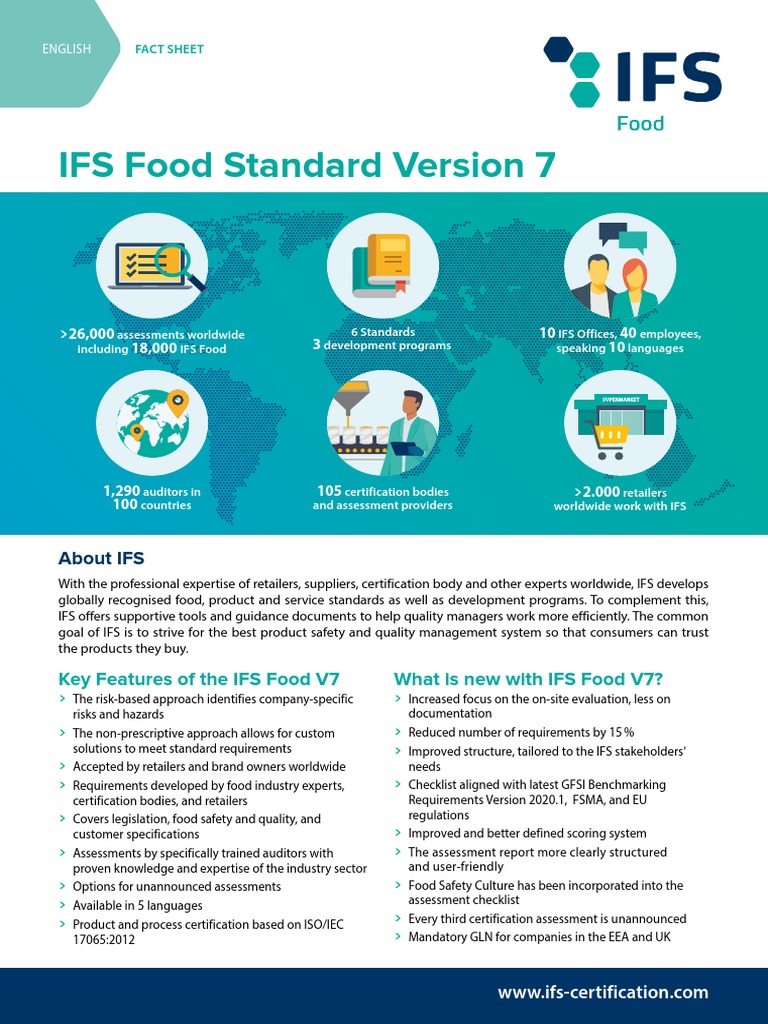 Fact Sheet IFS Food V7 en | PDF | Business | Economies