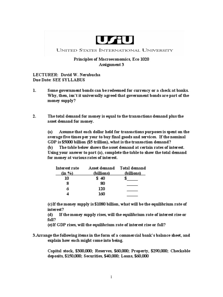Assignment 3 Eco 1020 2021 Pdf